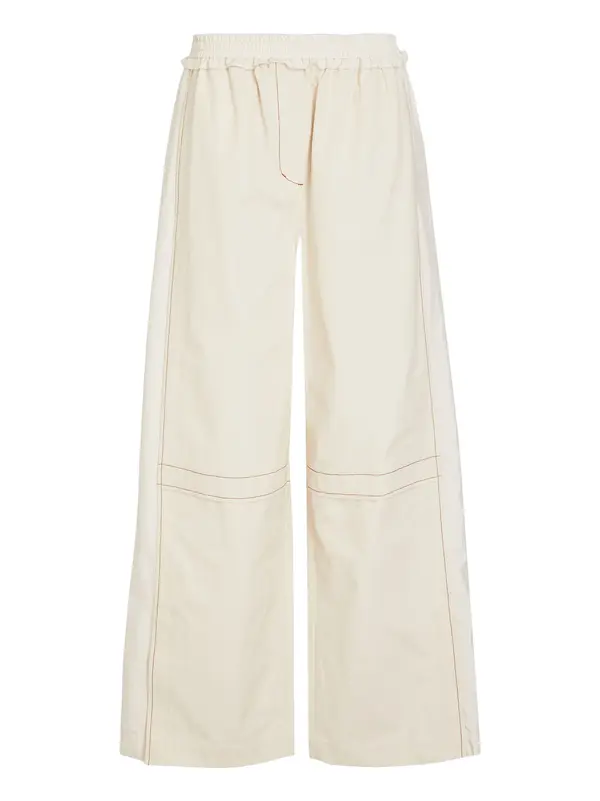 3.1 Phillip Lim Ripstop And Cotton-canvas Wide-leg Pants - Cream
