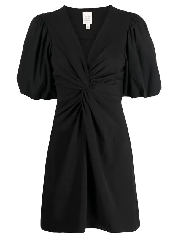 Cinq À Sept Bette Puff-sleeve Dress - Black
