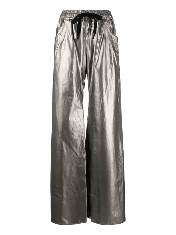 ISAAC SELLAM EXPERIENCE Metallic Trousers - Silver