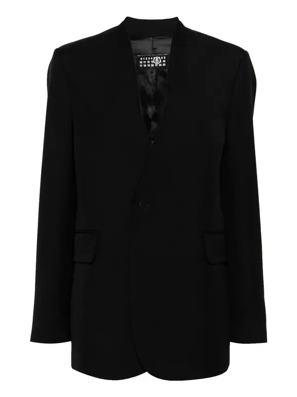 MAISON MARGIELA Single-breasted Blazer - Black
