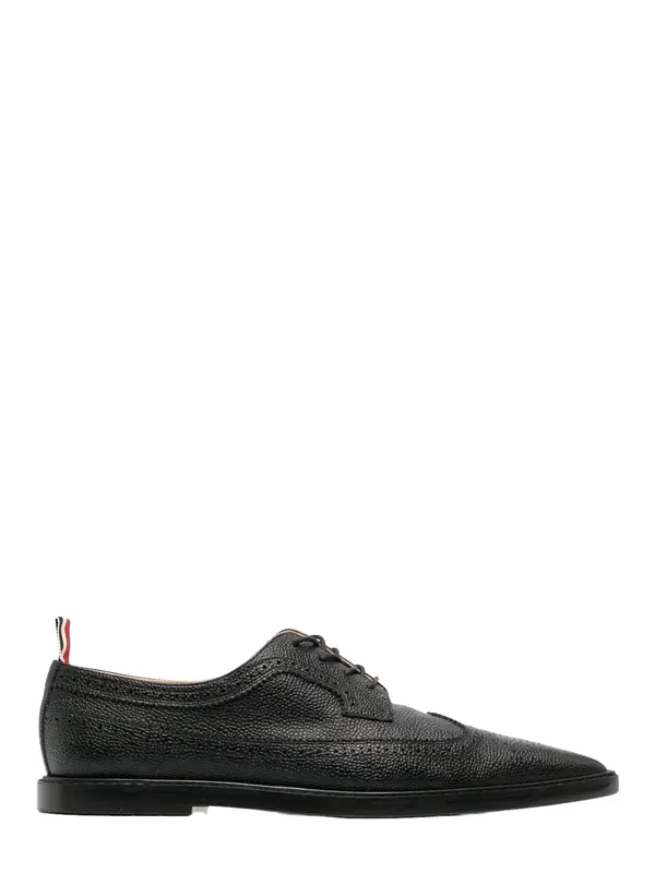Thom Browne Pointed-toe Leather Brogues - Black