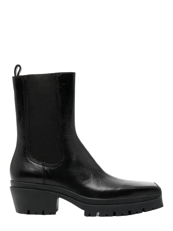 Alexander Wang 55mm Square-toe Leather Chelsea Boots - Black