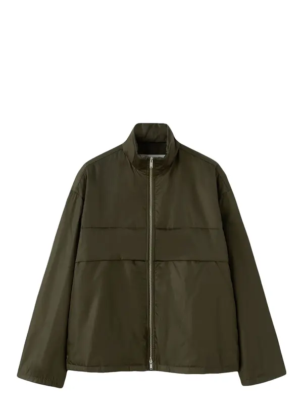 JIL SANDER Funnel-neck Padded Jacket - Green