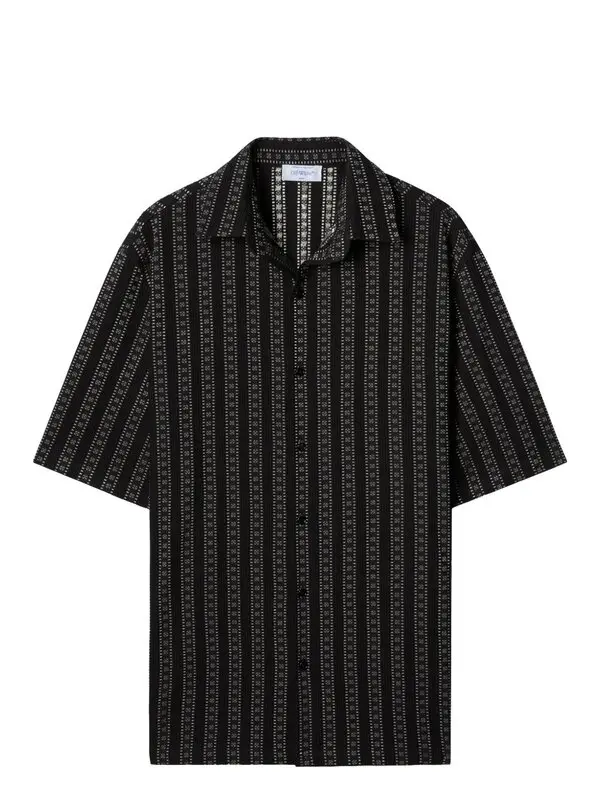 Off-White Arrows Striped Shirt - Black