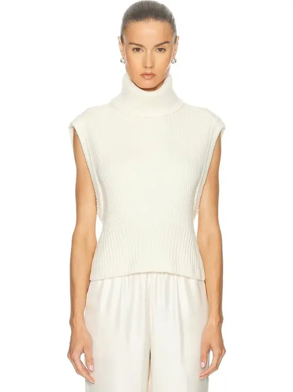 Simkhai Maple Heavy Knit Top - Ivory