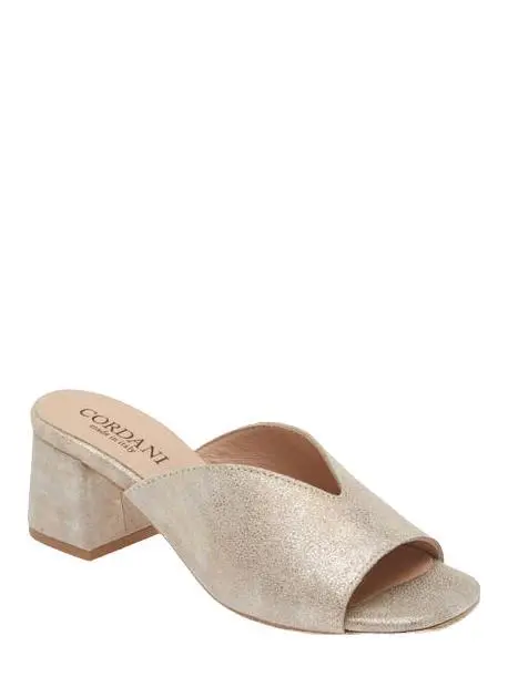 Cordani Pollie Suede Slide Sandal - Granito Corda
