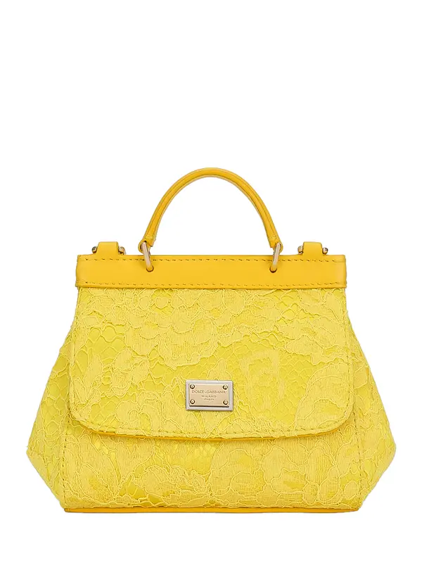 Dolce & Gabbana Mini Sicily Handbag - Yellow