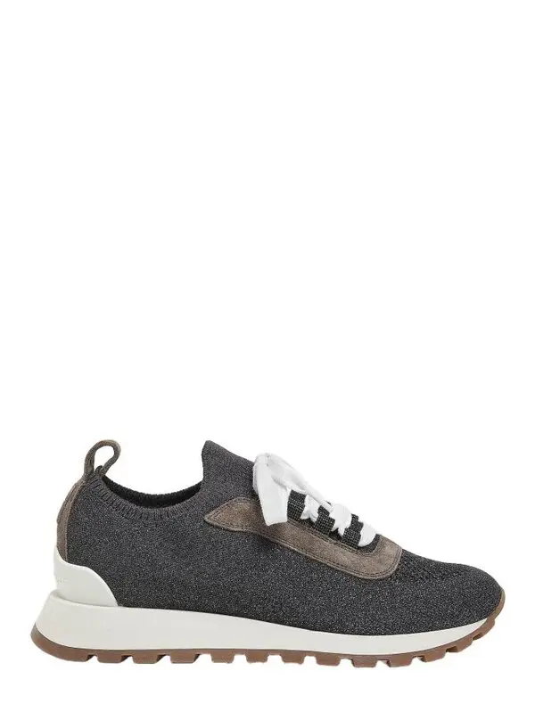 Brunello Cucinelli Cotton Low-top Sneakers - Volcano
