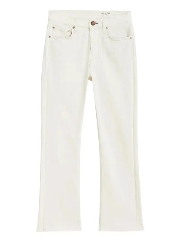 Rag & Bone Peyton Mid-rise Ankle Bootcut - Ecru