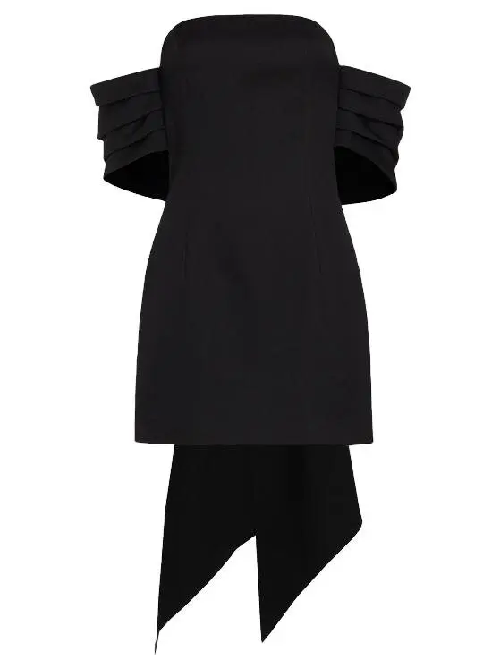 ELLIATT Disco Hour Calypso Bow Minidress - Black