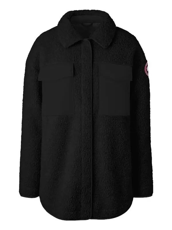 Canada Goose Simcoe Sherpa Shirt Jacket - Black