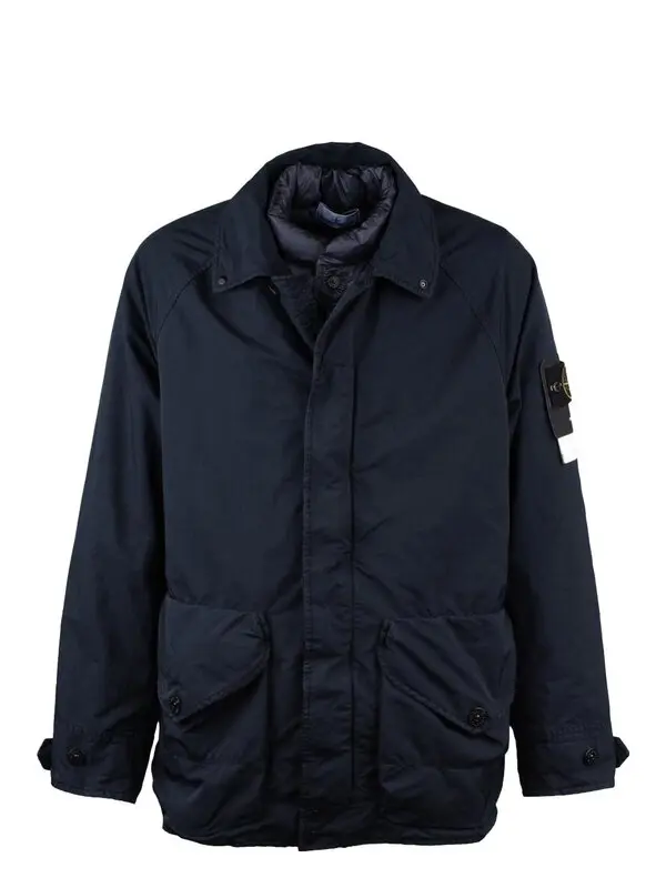 Stone Island Car Coat In David-tc - Blue