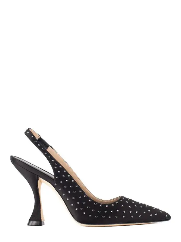 STUART WEITZMAN Swarovski Slingbacks - Black