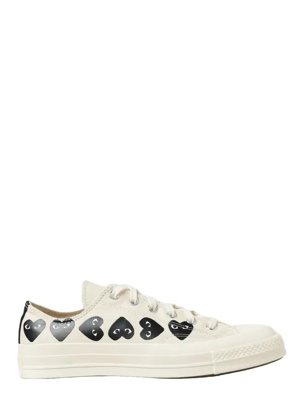 COMME DES GARÇONS PLAY X CONVERSE Canvas Sneakers - White