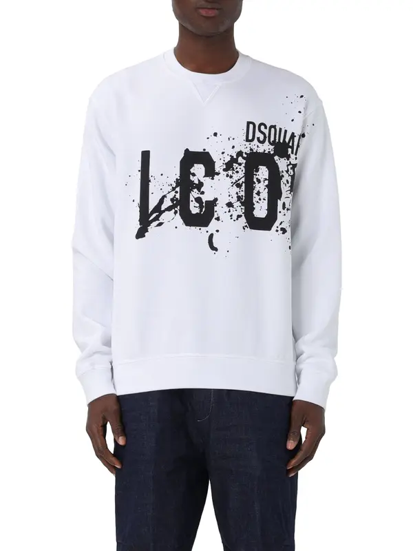 Dsquared2 Graphic Print Sweatshirt - White