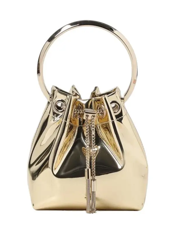 JIMMY CHOO Bon Bon Mini Bag In Laminated Leather - Gold