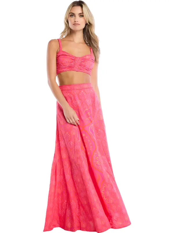 Allison Athena Maxi Skirt - Pink