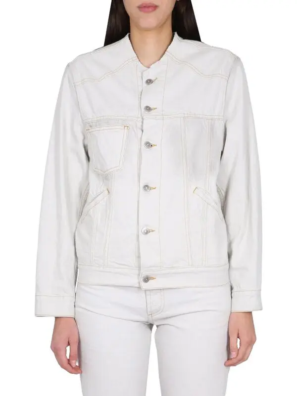 MAISON MARGIELA Denim Jacket - White