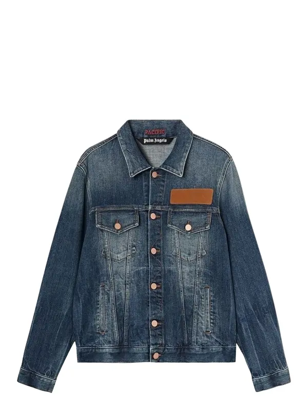 Palm Angels Denim Trucker Jacket - Blue