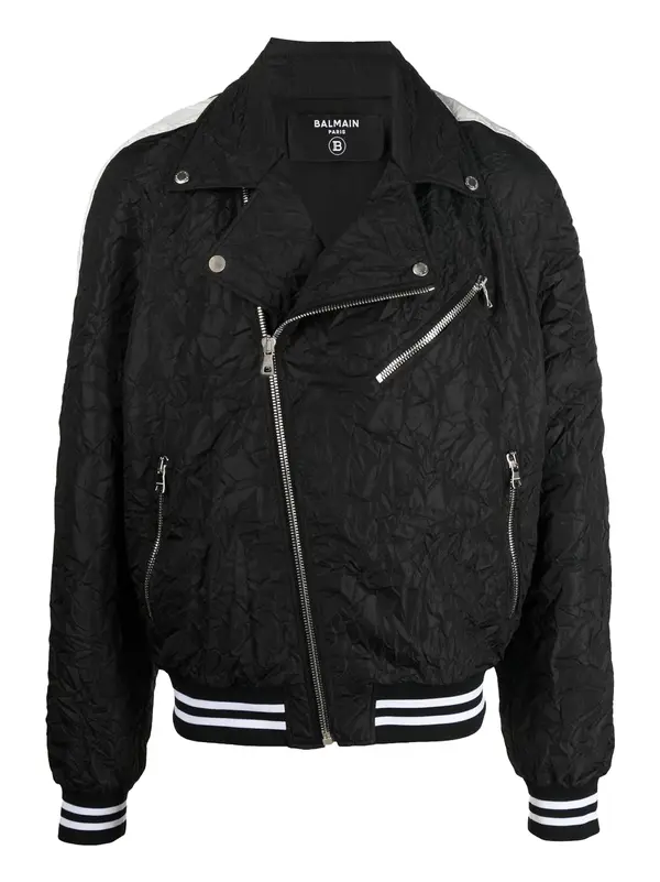 Balmain Casual Bomber Jacket - Black