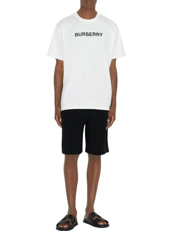 Burberry Logoprint Cotton Tshirt - White