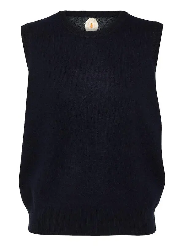 Jardin Des Orangers Wool And Cashmere Sweater Vest - Blue