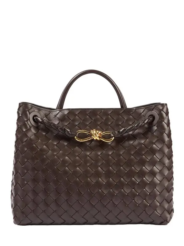 Bottega Veneta Andiamo Intrecciato Tote - Black