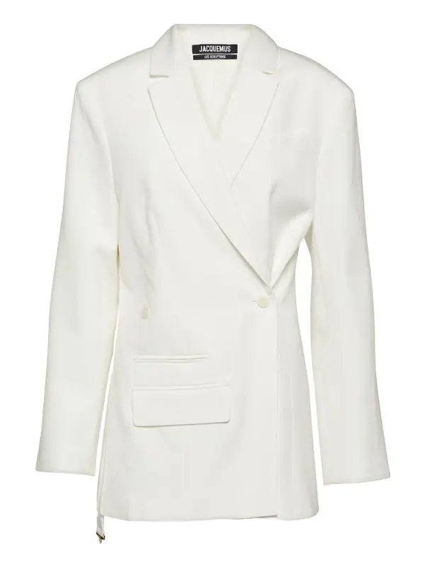 Jacquemus La Veste Tibau Asymmetric Blazer - White