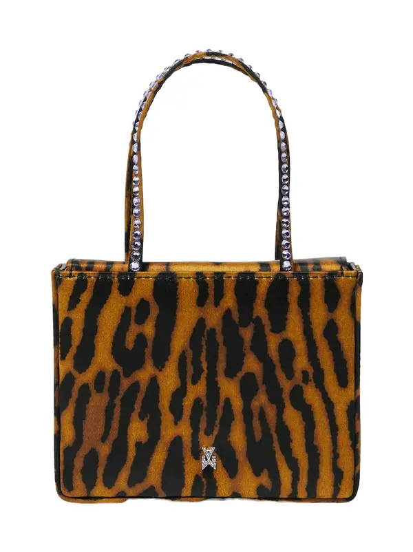 Amina Muaddi Superamini Leopard-print Tote Bag - Multicoloured