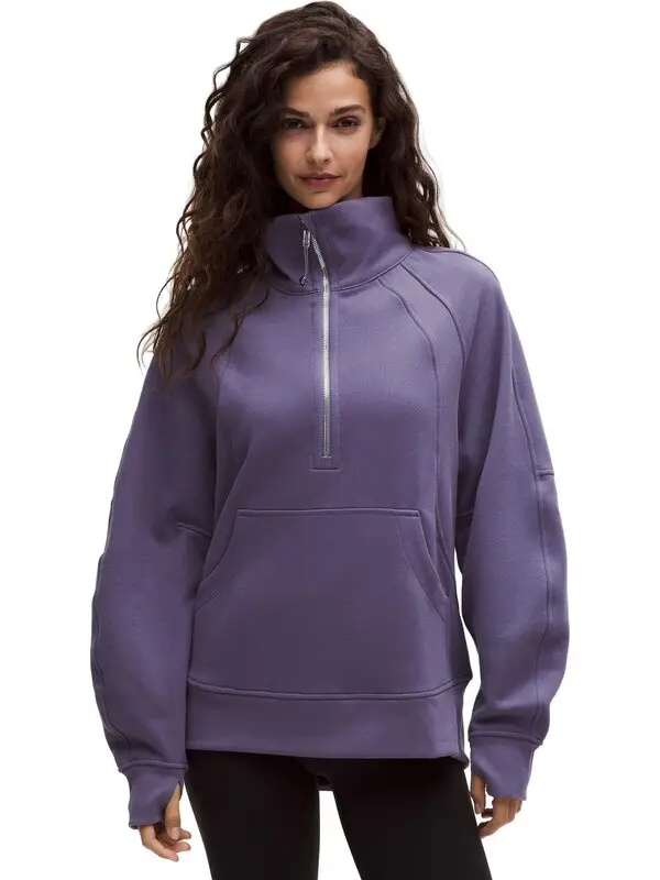 Lululemon Scuba Oversized Funnel-neck Half Zip - Grape Mist/silver