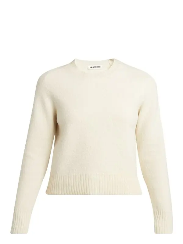 JIL SANDER Wool Knit Sweater - Natural