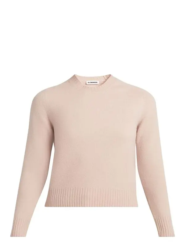 JIL SANDER Wool Knit Sweater - Powder Pin