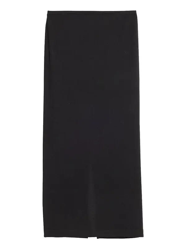 Eterne Emma Cashmere Knit Maxi Skirt - Black