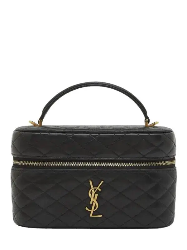 Saint Laurent Gabby Mini Vanity Case - Black