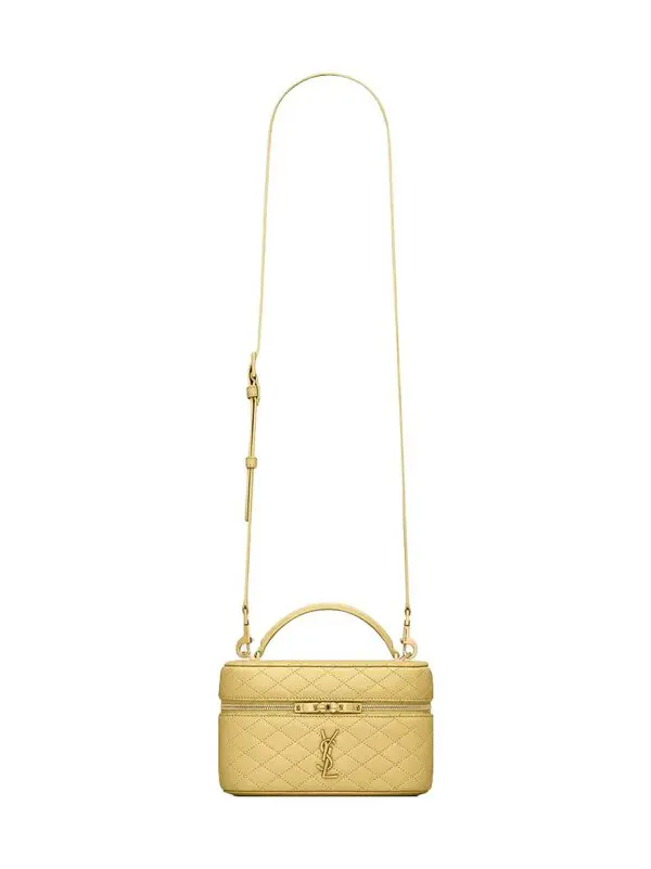 Saint Laurent Gabby Mini Vanity Case - Lemon