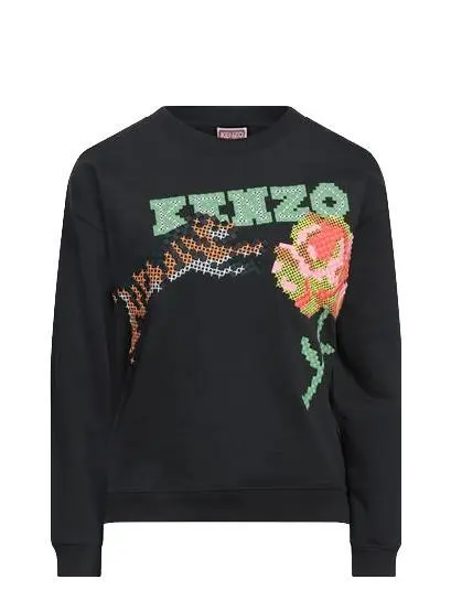 Kenzo Cotton-blend French Terry Sweatshirt - Black