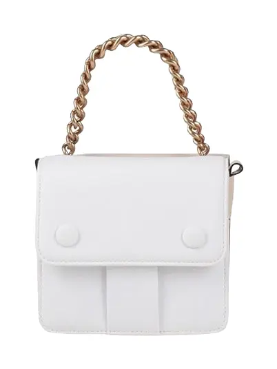 MAISON MARGIELA Handbag In Goat Skin, Cotton, Zinc, Aluminum, And Ramie - White