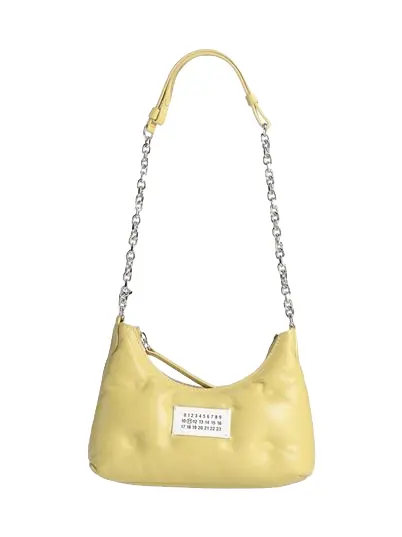 MAISON MARGIELA Hobo Bag In Leather With Brand Logo - Green