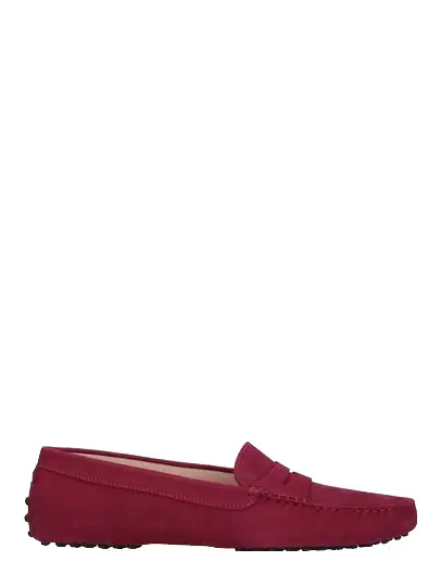 TOD'S Leather Driving Loafers - Red