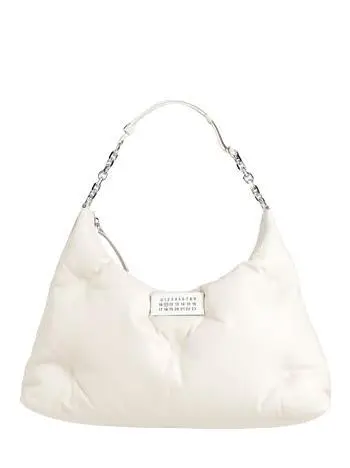 MAISON MARGIELA Ovine Leather Hobo Bag - Off White