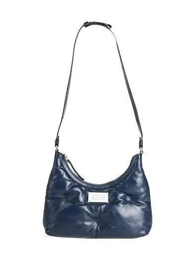MAISON MARGIELA Ovine Leather Hobo Bag - Navy