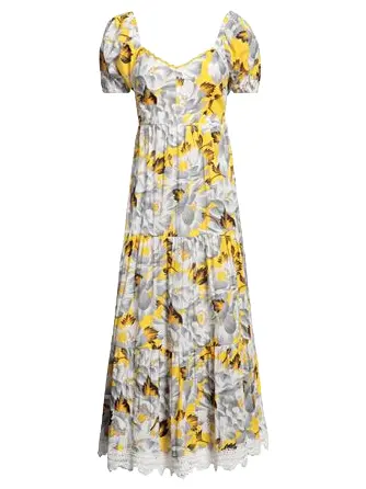 CONNOR & BLAKE Floral-design Maxi Dress - Yellow