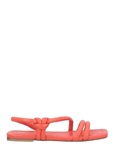 BALDININI Leather Sandals - Tomato Red