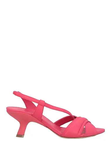 VIC MATIE Leather Sandals - Red