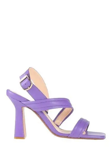 BALDININI Leather Sandals - Purple