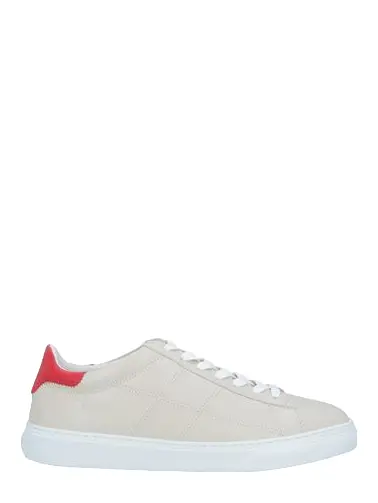 Hogan Leather Sneakers - Beige