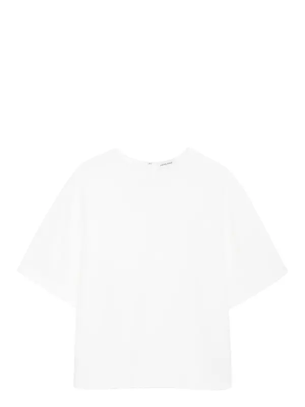 ANINE BING Maddie Crepe T-shirt - White
