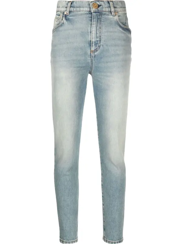 Balmain Mid-rise Skinny Jeans - Blue