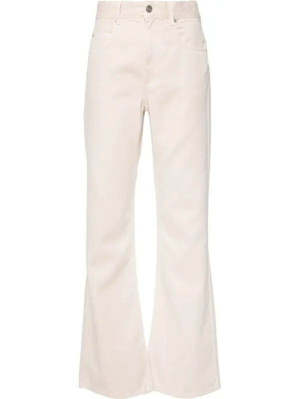Isabel Marant Belvira High-rise Bootcut Jeans - Neutrals