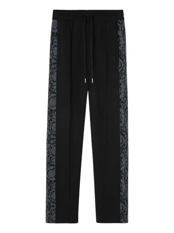 Versace Barocco Jacquard Trousers - Black
